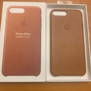 Apple | Accessories | Apple Iphone 87 Plus Leather Case Saddle Brown ...